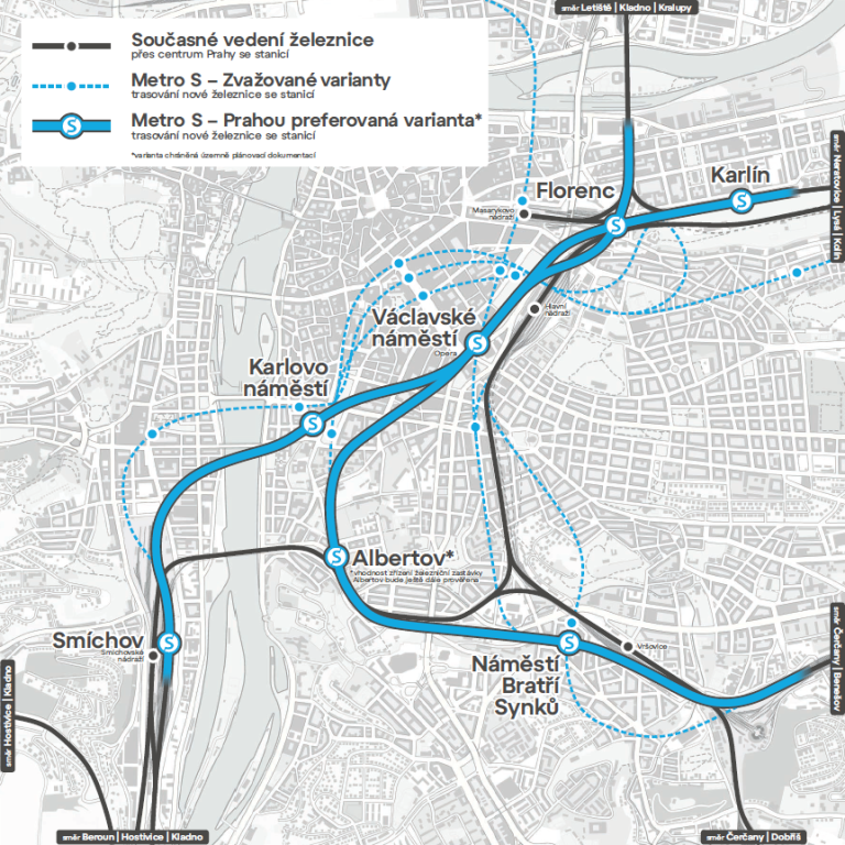 Praha nutně potřebuje nové koleje pro vlaky – projekt Metro S přiveze ...