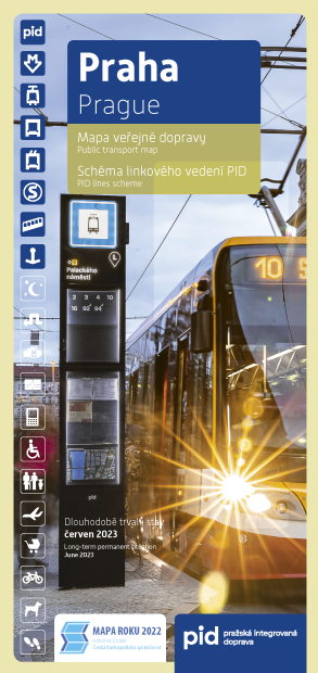 Praha - mapa a schéma (2023-06) | Pražská integrovaná doprava Pražská ...
