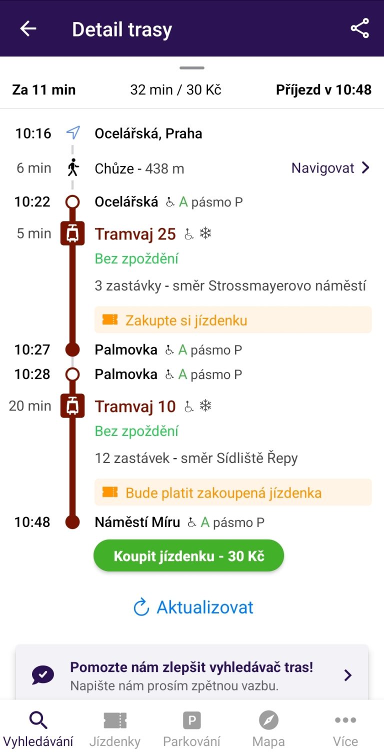 Aplikace PID Lítačka představuje unikátní vyhledávač tras nové generace ...