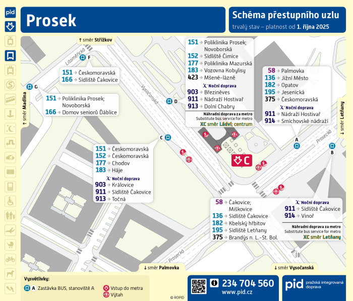 Prosek | Pražská integrovaná doprava Pražská integrovaná doprava